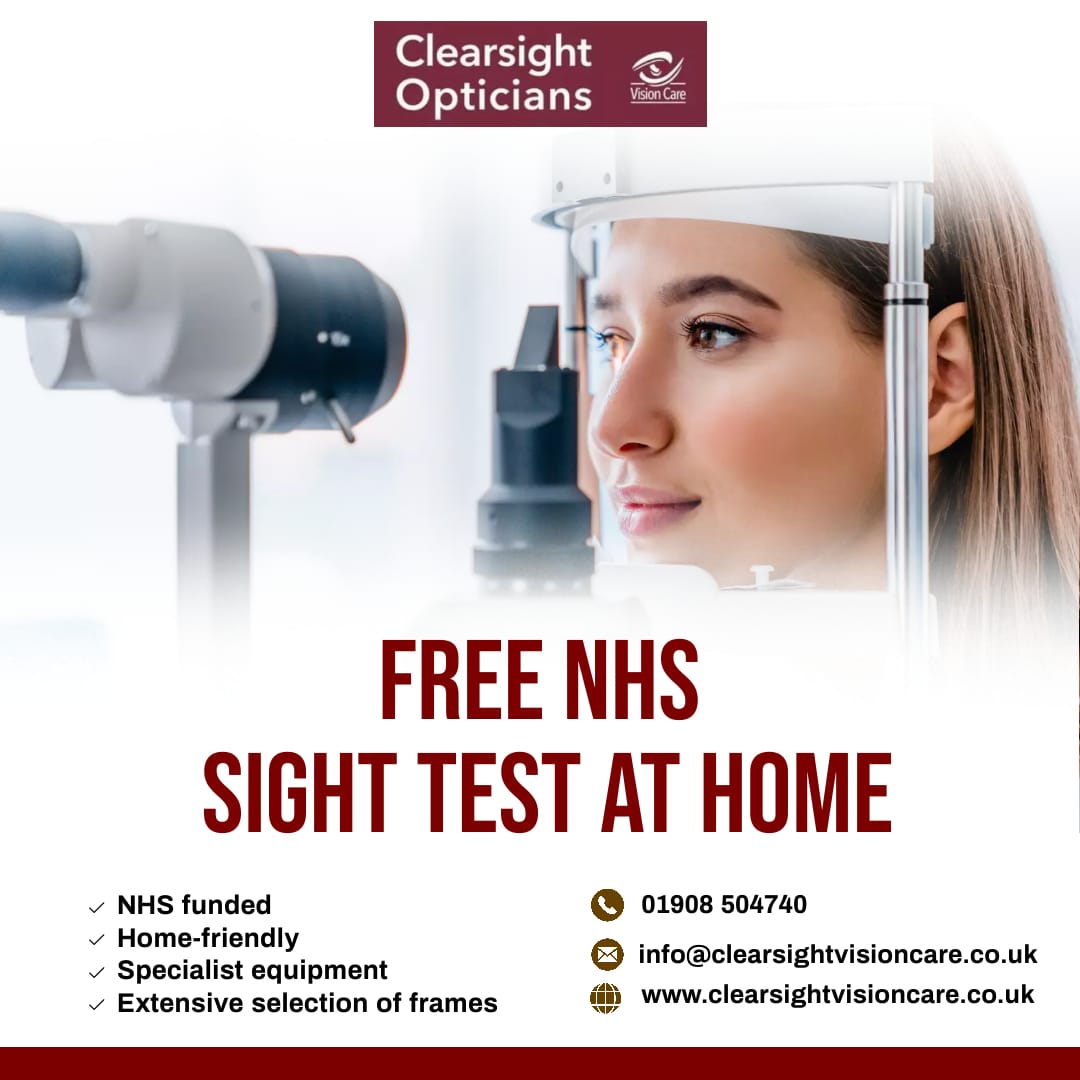 Domiciliary Sight Test – Clearsight Opiticians | Westcroft, Milton ...